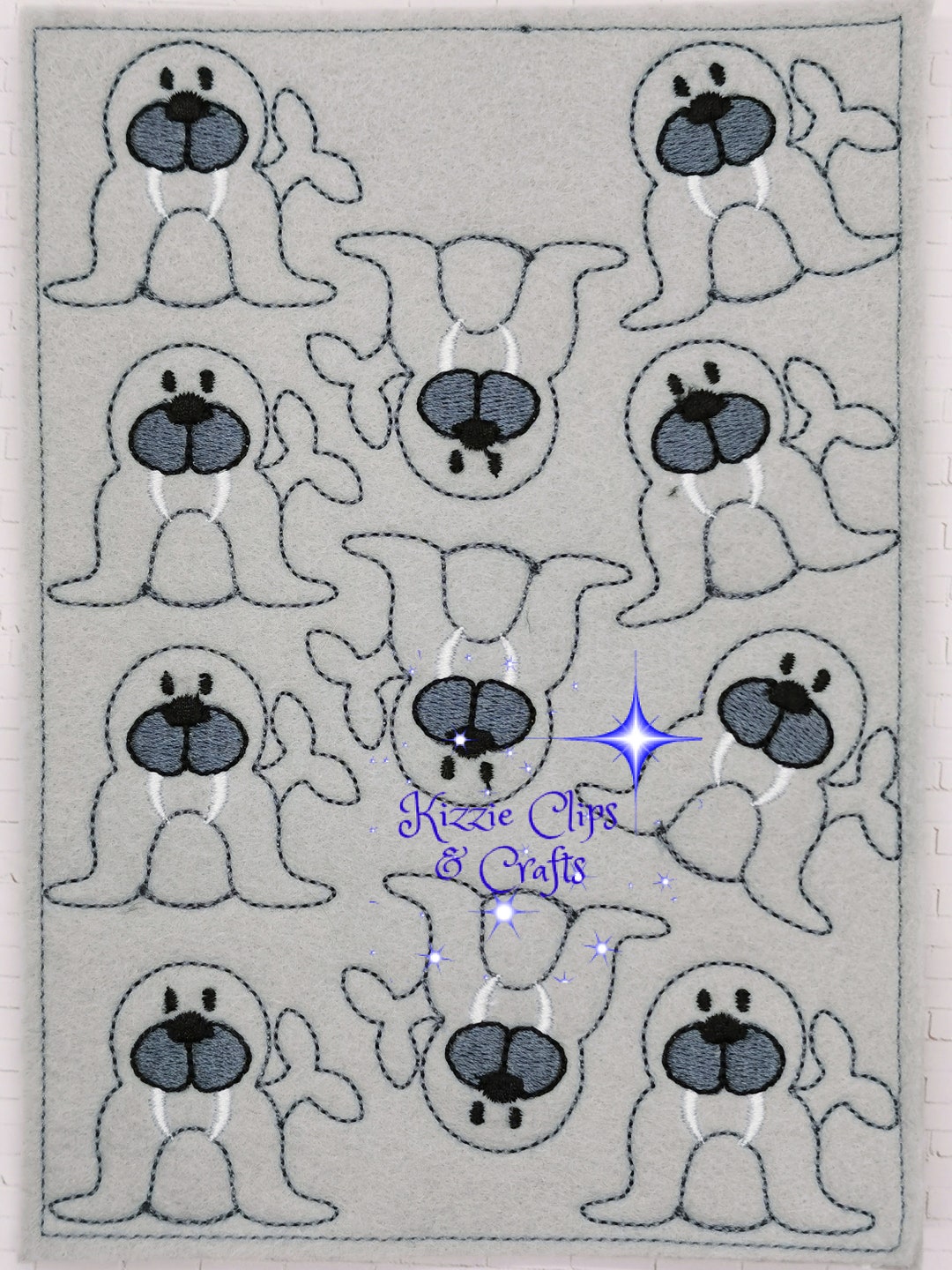 Walrus Feltie Sheet - Etsy