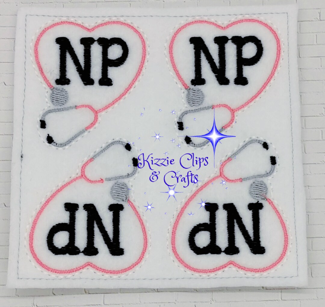NP Stethoscope Feltie Sheet - Etsy