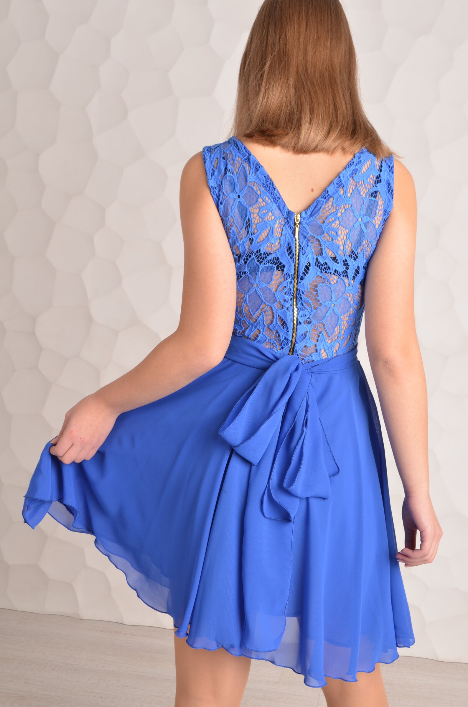 Kurzes royalblaues Kleid Blau Spitze Homecoming Kleid Blau | Etsy