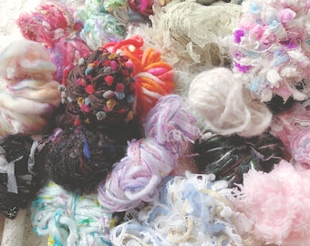 50 Gram Hand Spun Handmixed Art Yarn for Knitting Weaving and Crochet ...