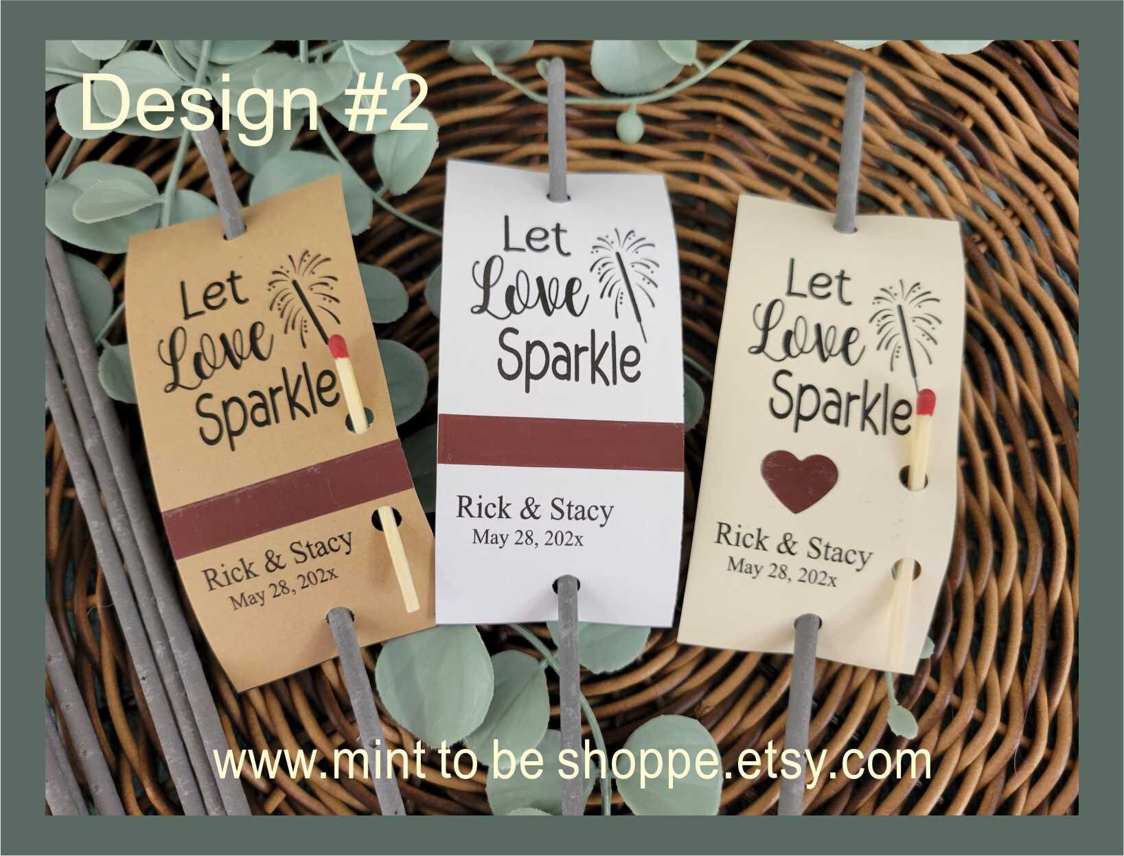 Wedding Sparkler Tags Wedding Tags for Sparklers Sparkler - Etsy