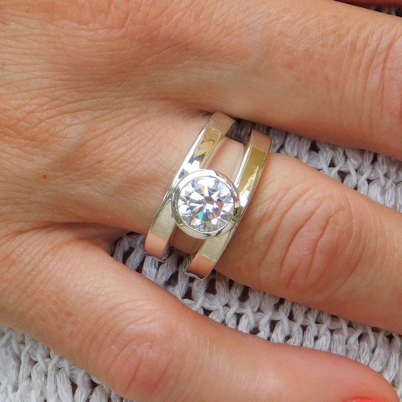 Large Wedding Rings - Etsy