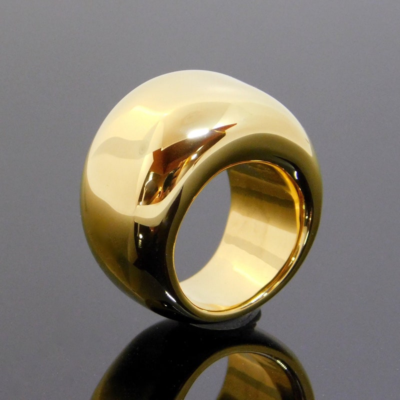 Chunky Gold Ring - Etsy