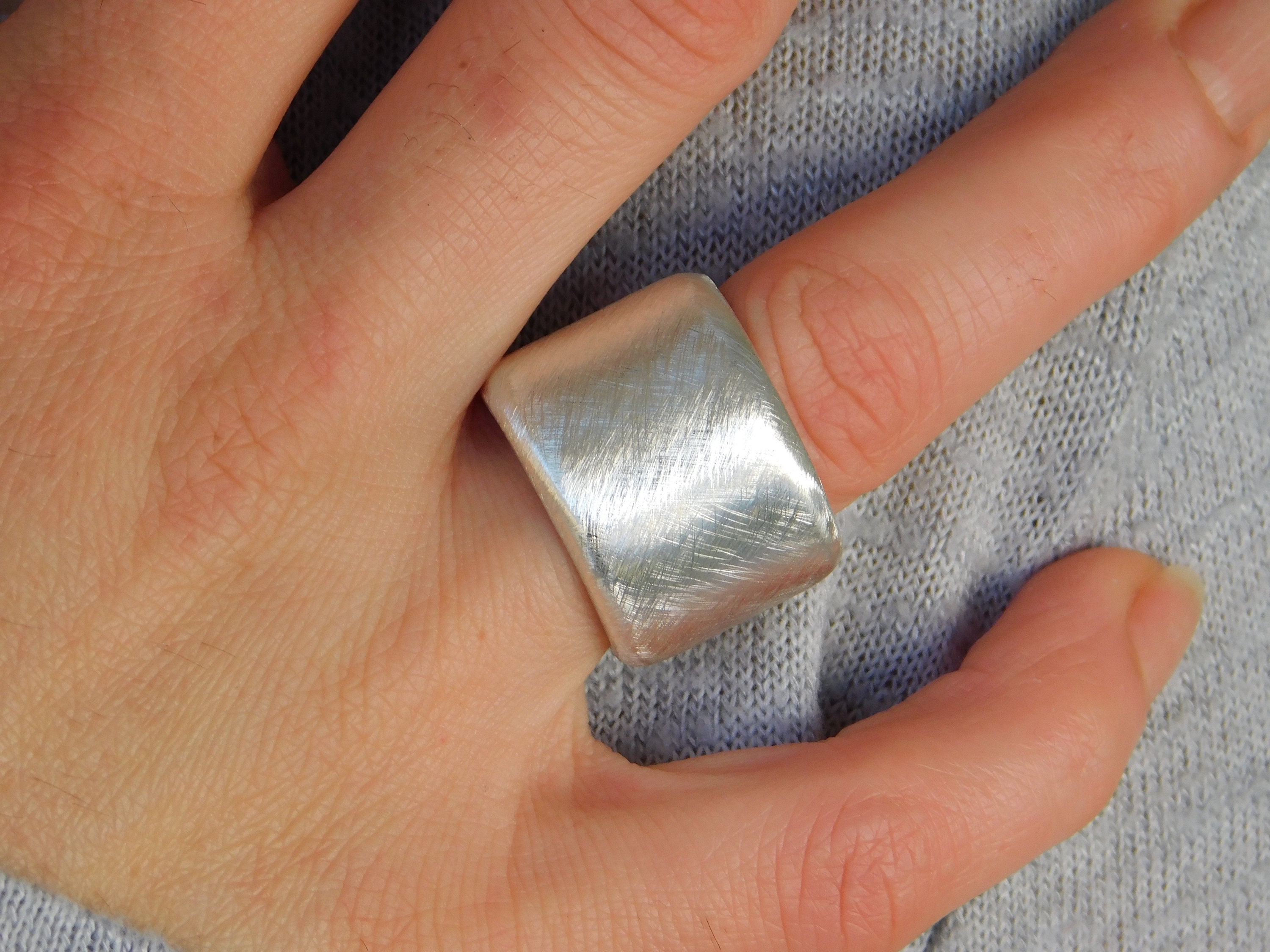 Chunky Wedding Band Band Ring for Men Band Ring for Woman - Etsy