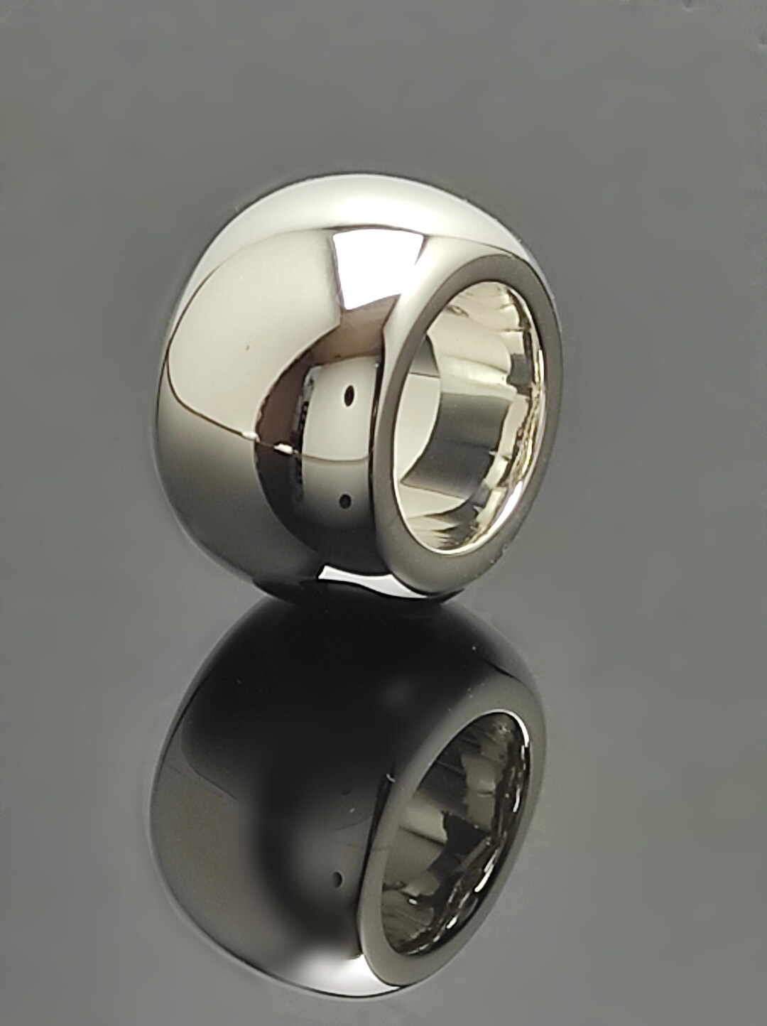 Silver Donut Ring: Chunky Doughnut Ring, Heavy Band, 19MM Wide - Etsy