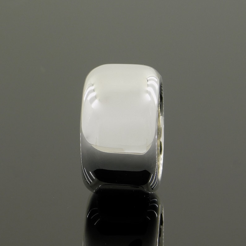 Chunky Dome Ring Silver Chunky Band Ring Wedding Ring Heavy - Etsy