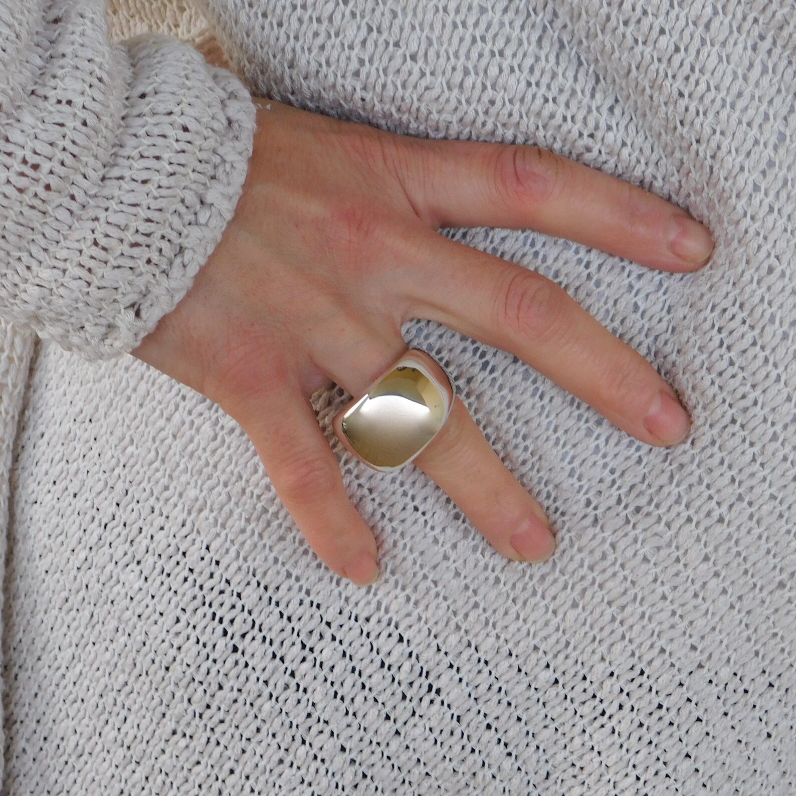 Large Statement Ring Extra Wide Ring Dome Ring Oversized - Etsy