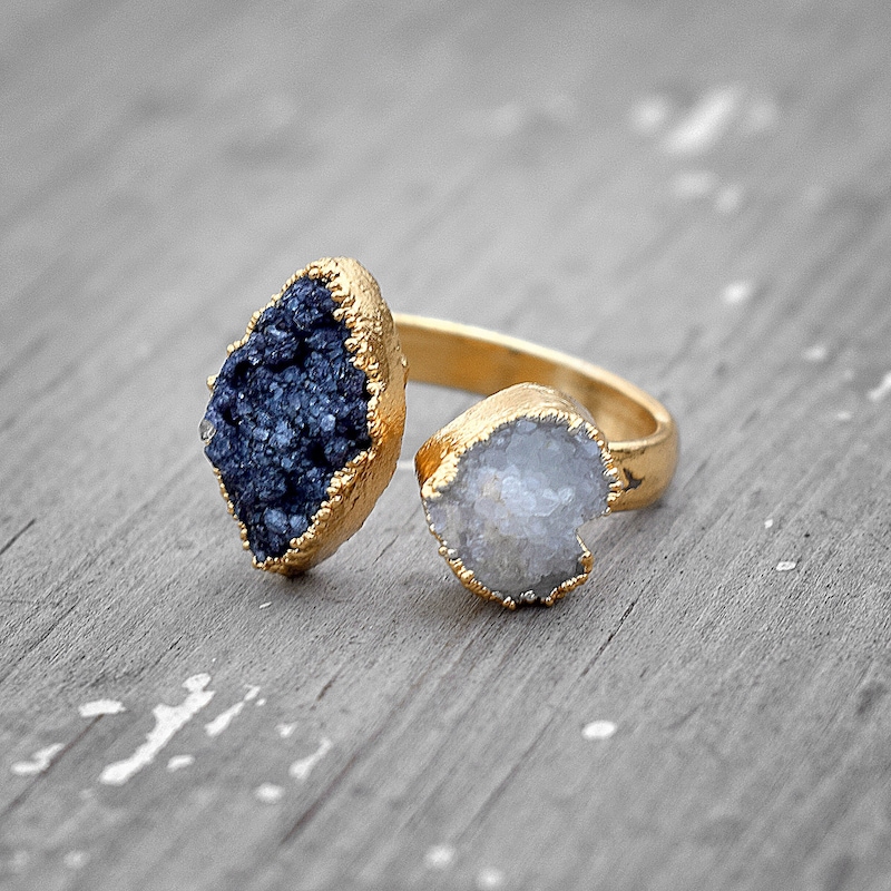Druzy Ring - Etsy