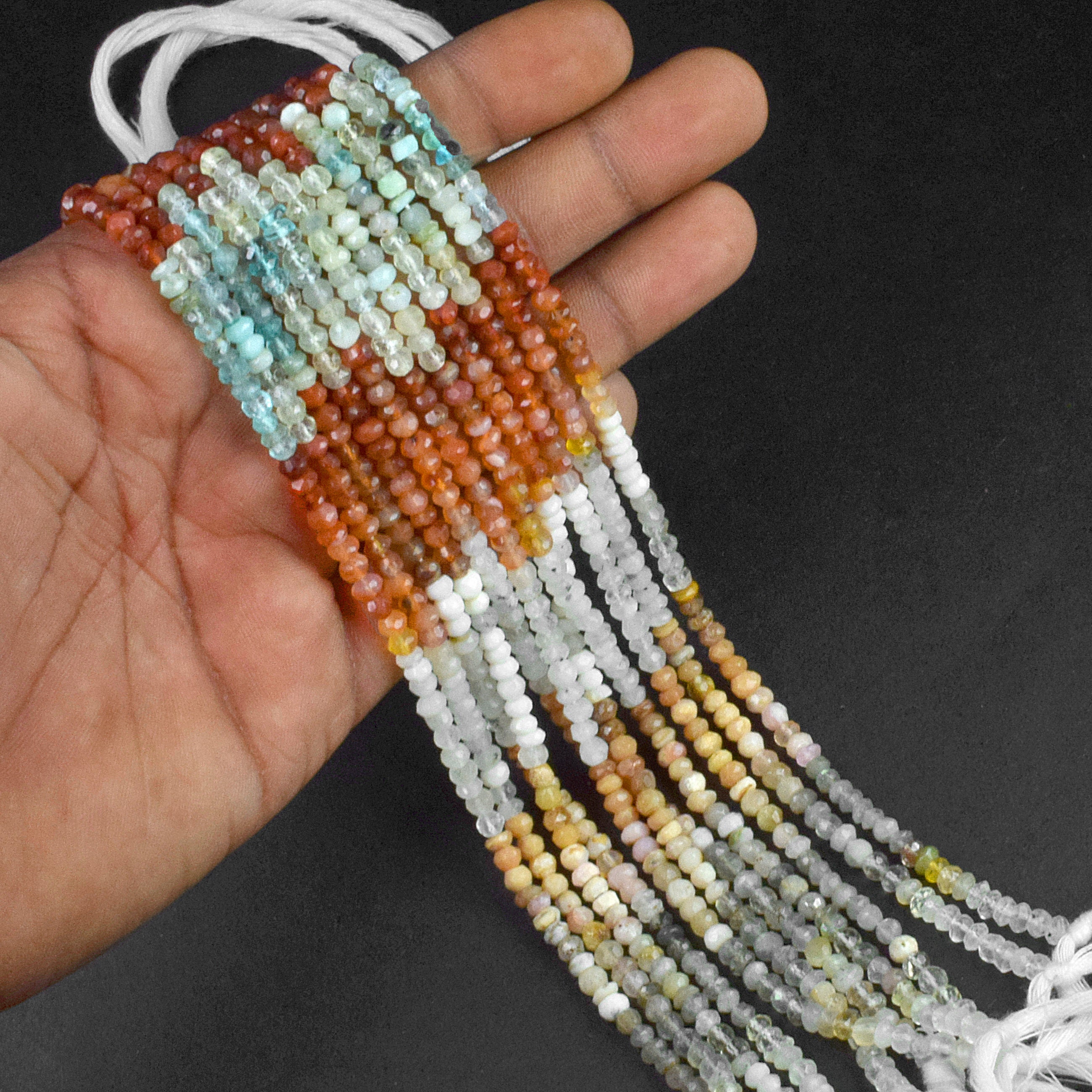 AAA Multi Gemstone Bead 12.5 Inch Strand 4-6 Mm Bead | Etsy