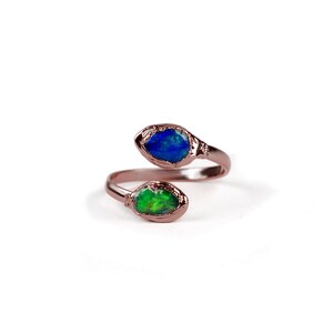 Natural Fire Opal Gemstone Statement Ring \ Open Design Ring ...