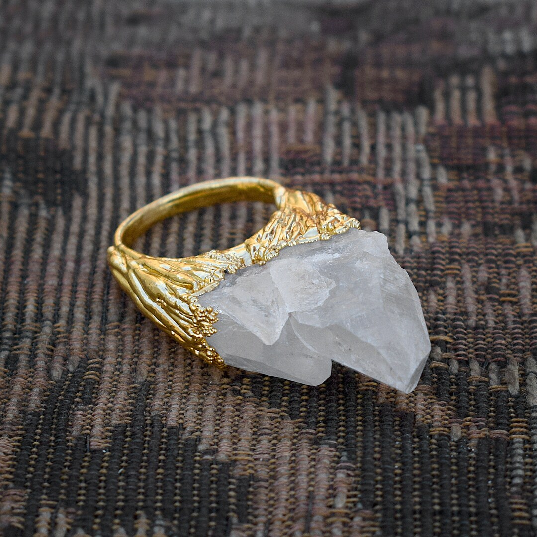 Crystal Ring Raw Crystal Ring Ring for Her Ring for Women Gift for Her ...