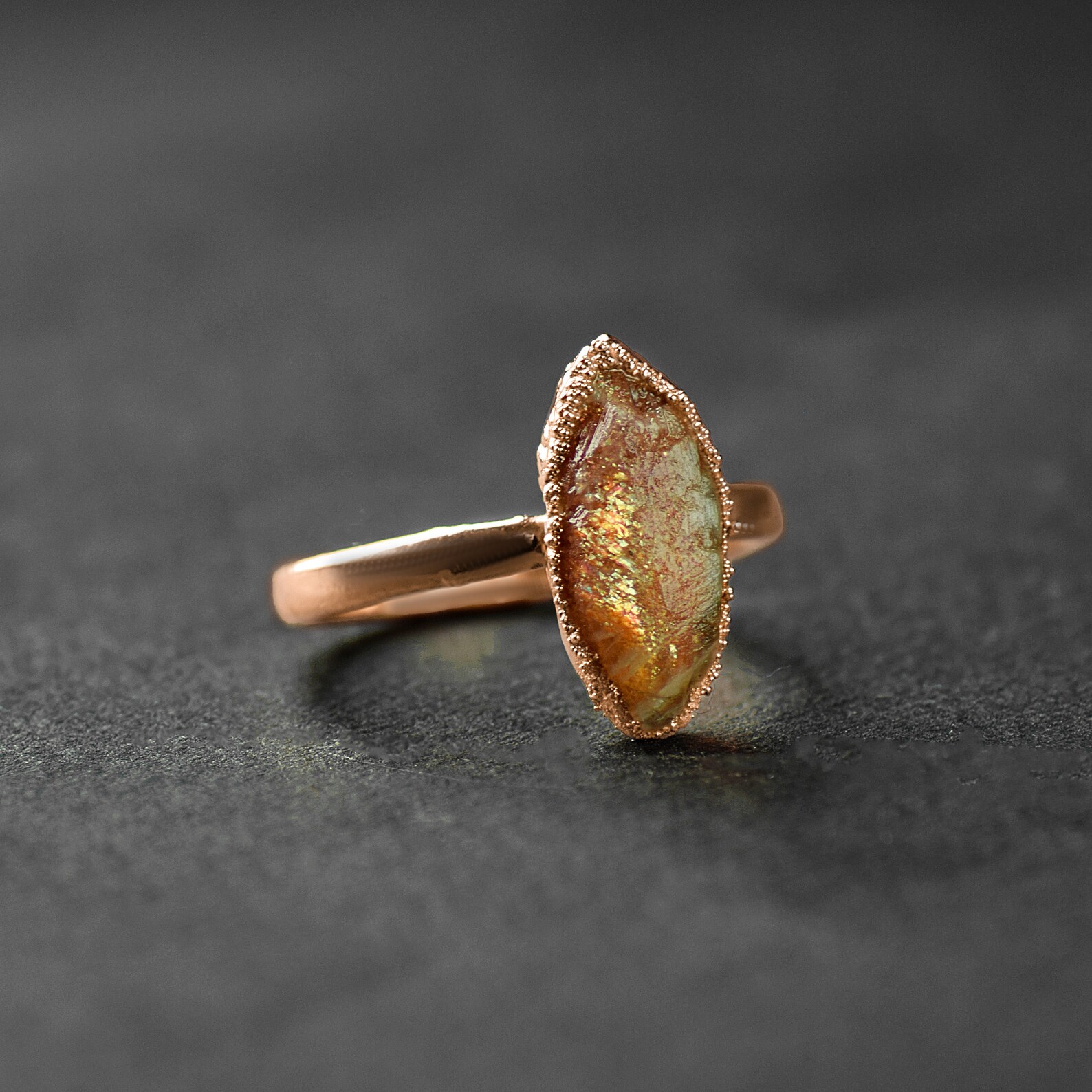 Sun Stone Ring Gemstone Ring Handmade Ring Ring for Her - Etsy