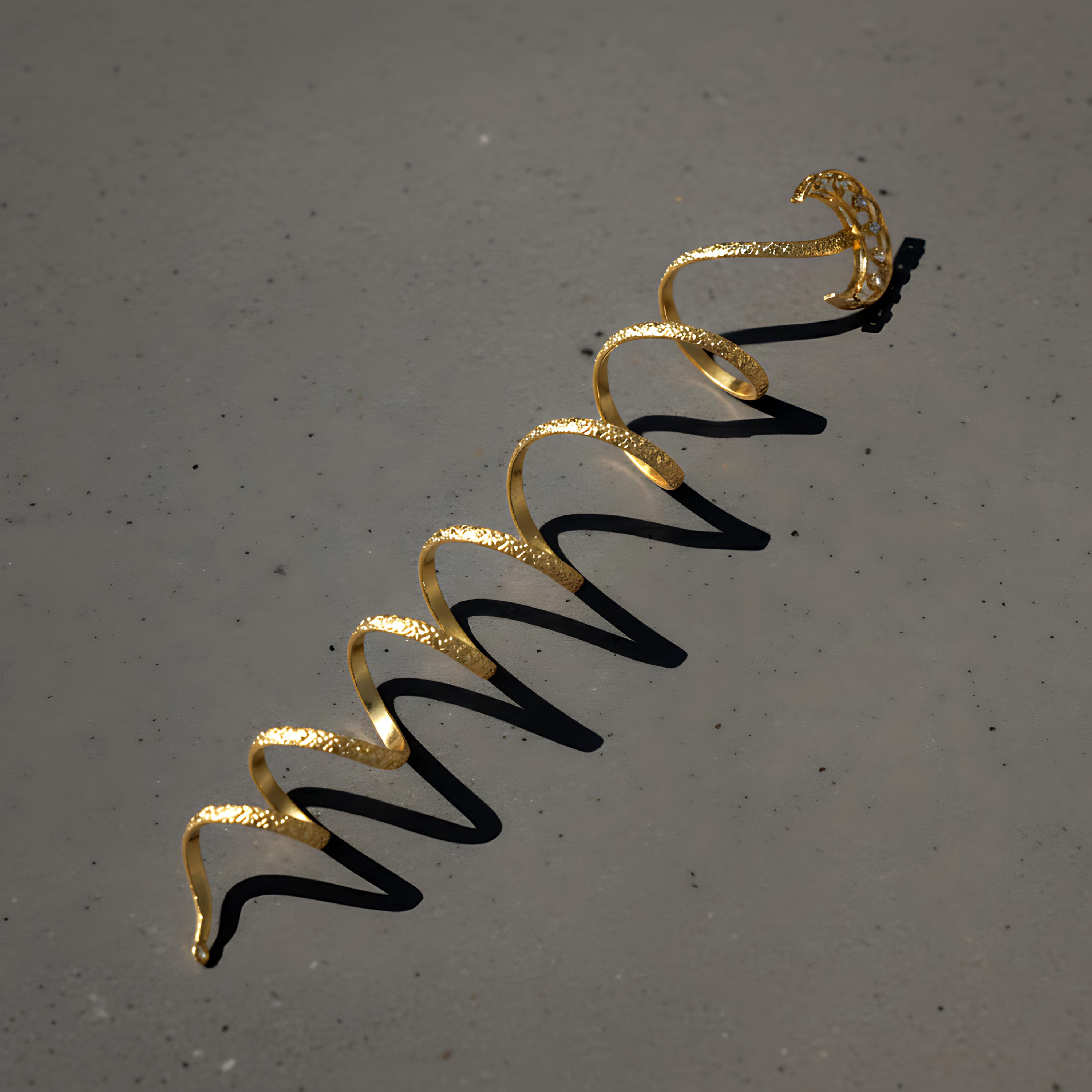 Handmade Zircon Moon Hair Spiral - Decorative Hair Twister for Long ...
