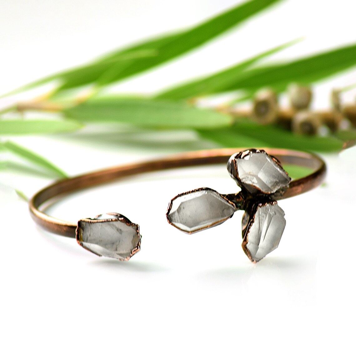 Crystal Bracelet | Rough Stone Bracelet | Gemstone Bracelet ...