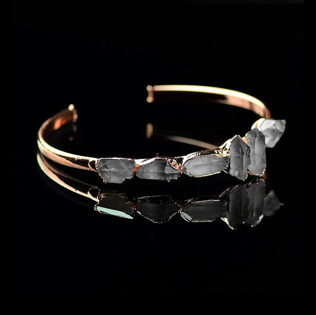 Crystal Bracelet | Rough Stone Bracelet | Gemstone Bracelet ...