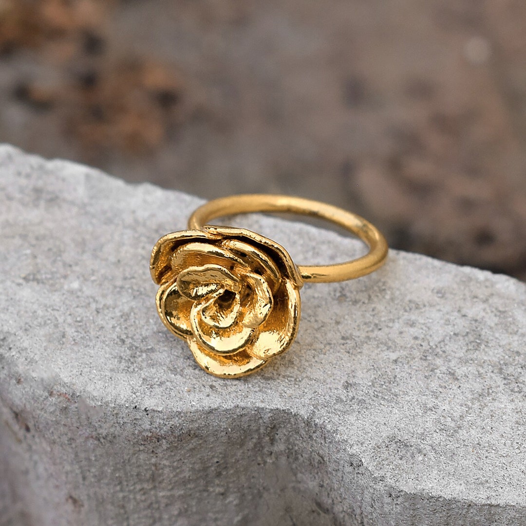 Beautiful Tiny Flower Exclusive Design Ring \ Delicate Ring \ Rose Ring ...