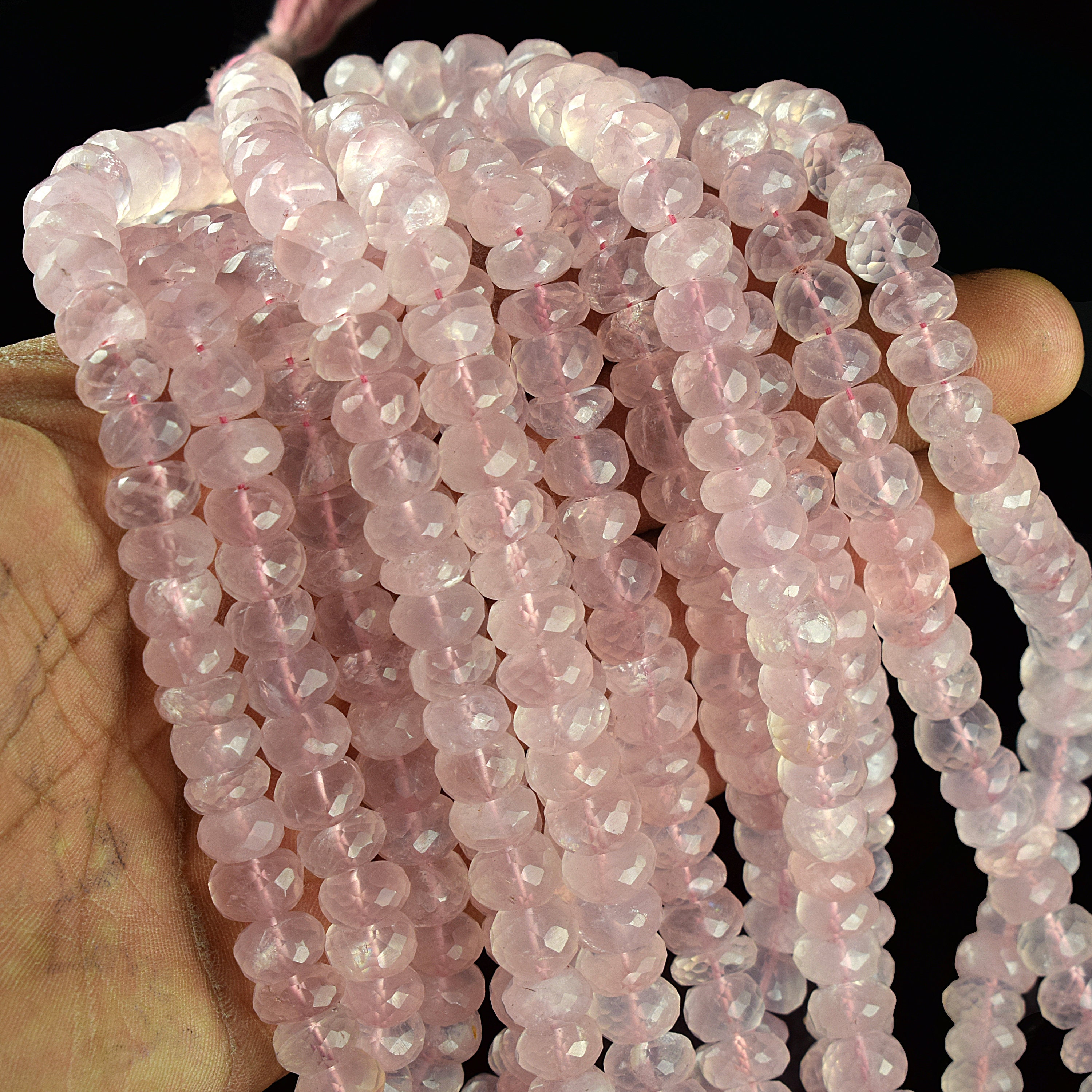 Rose quartz crystal beads store