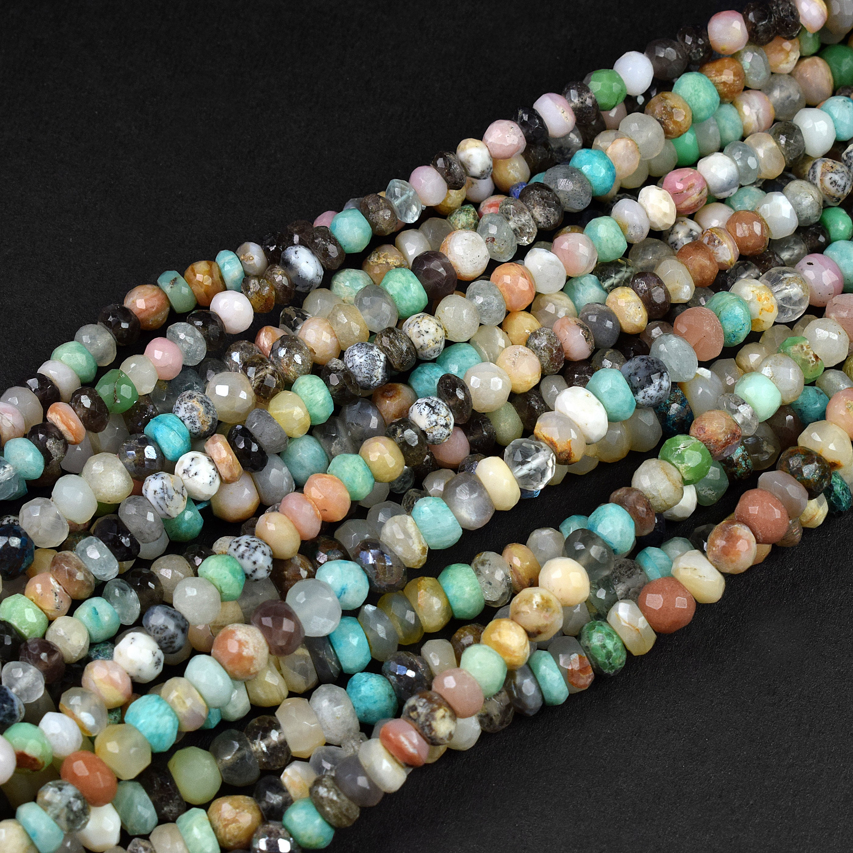 AAA Multi Gemstone Bead Moonstone Bead Crystal Bead | Etsy