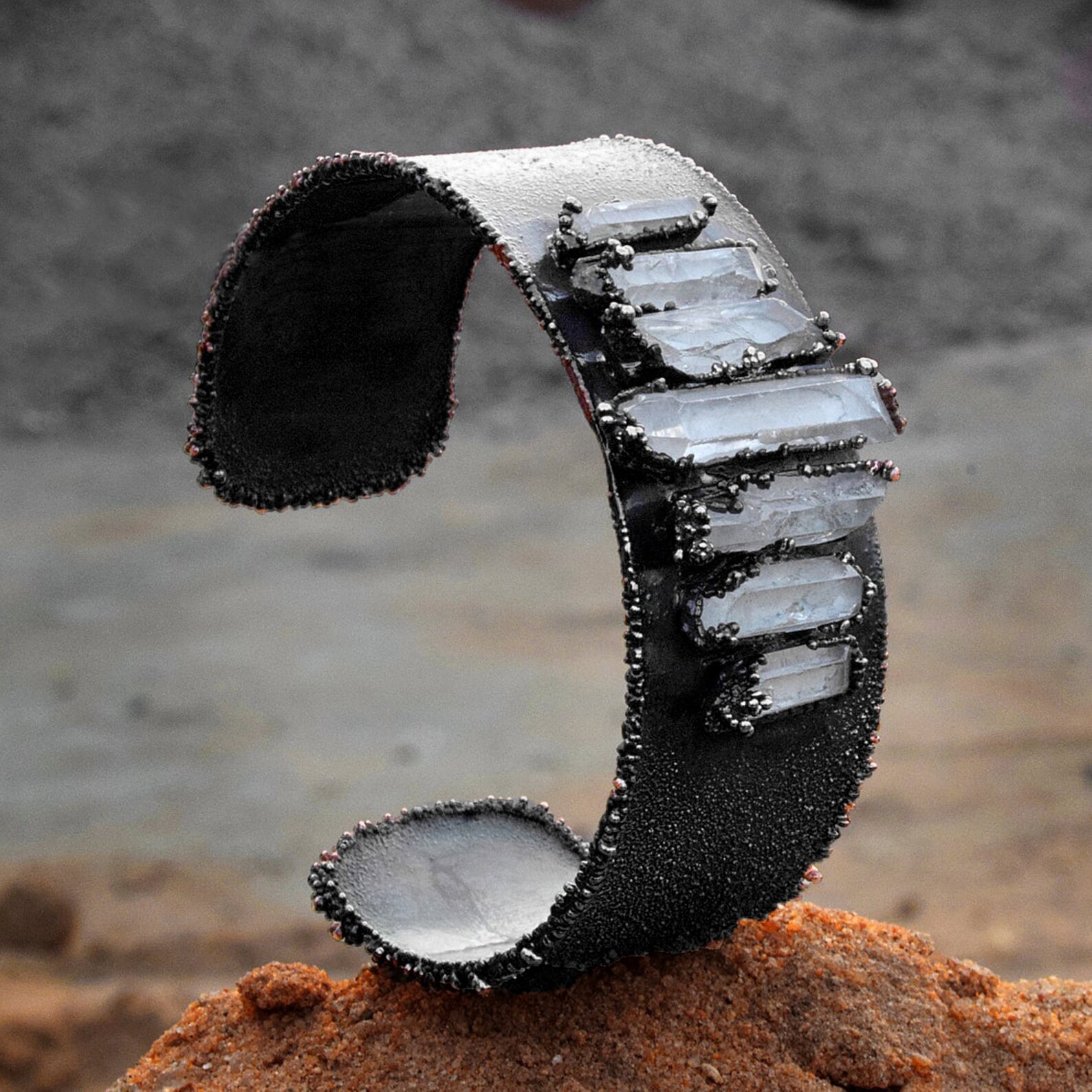 Crystal Bracelet \ Rough Stone Bracelet \ Gemstone Bracelet ...