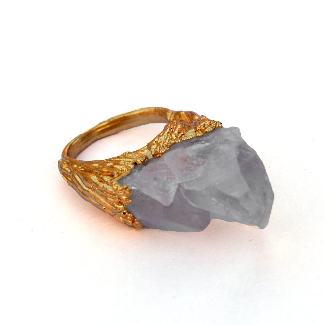 Crystal Ring Raw Crystal Ring Ring For Her Ring For | Etsy