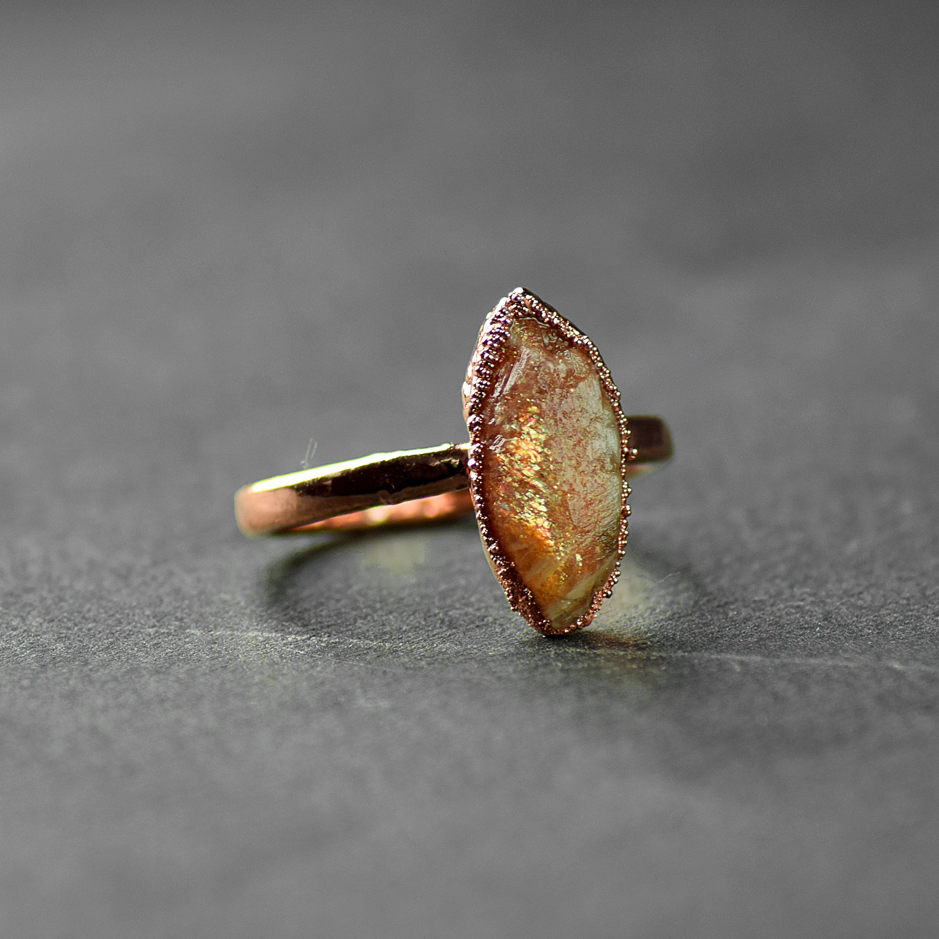 Sun Stone Ring Gemstone Ring Handmade Ring Ring For Her | Etsy