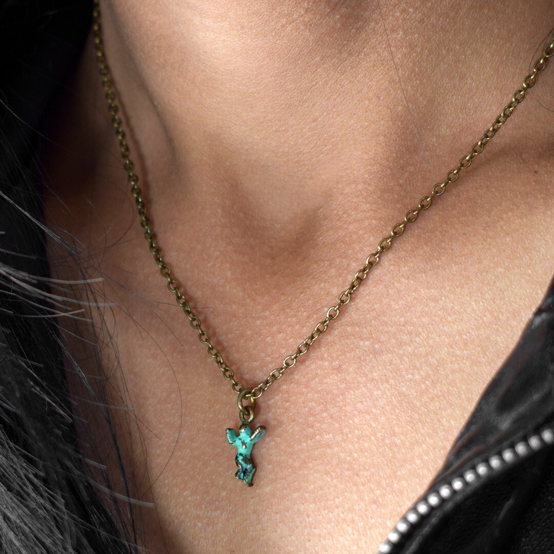 Handmade Patina Plating Human Body Necklace \ Bridesmaid Gift \ Wedding ...