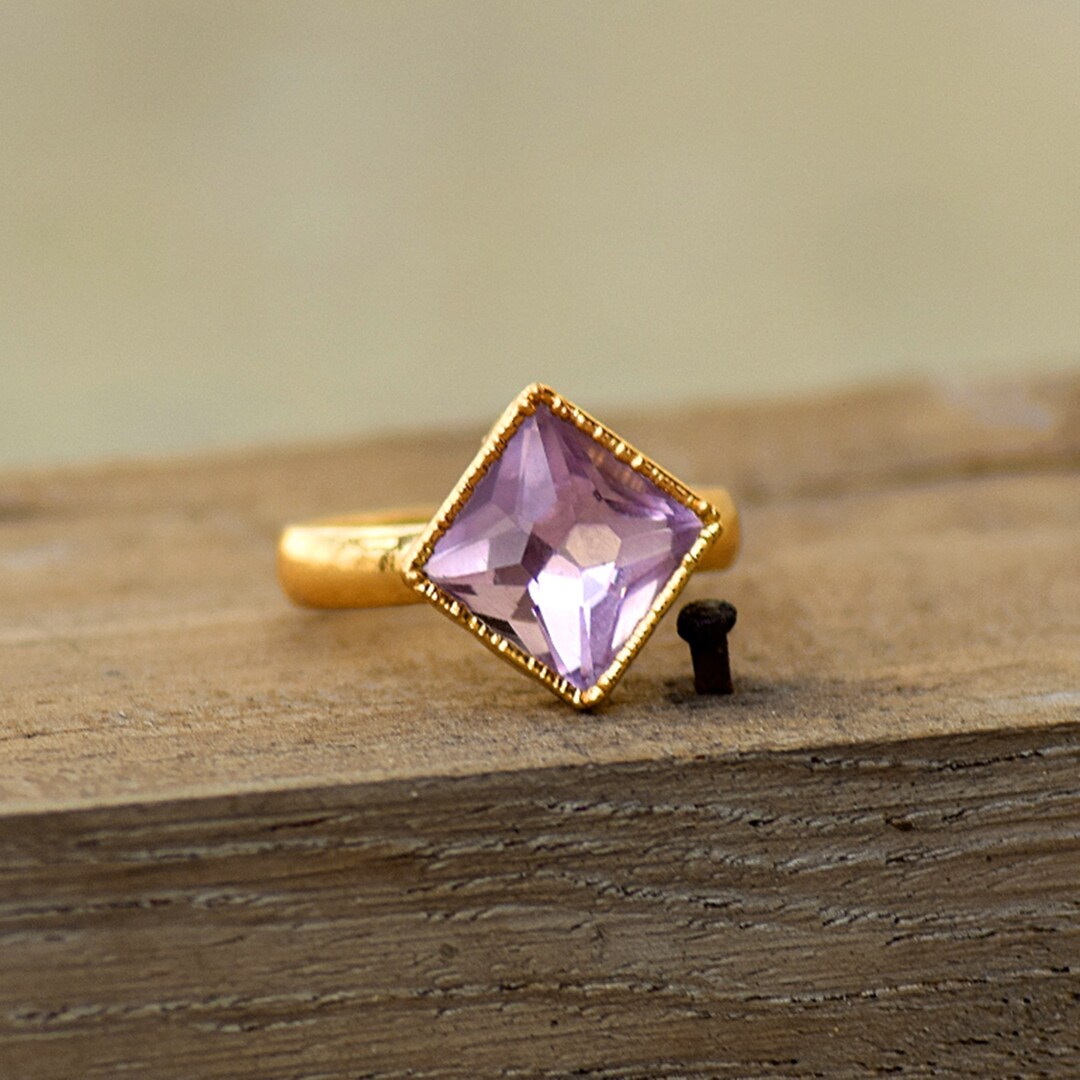 Rose Quartz Hydro Ring Vintage Ring Gemstone Ring Wedding Ring Rings ...