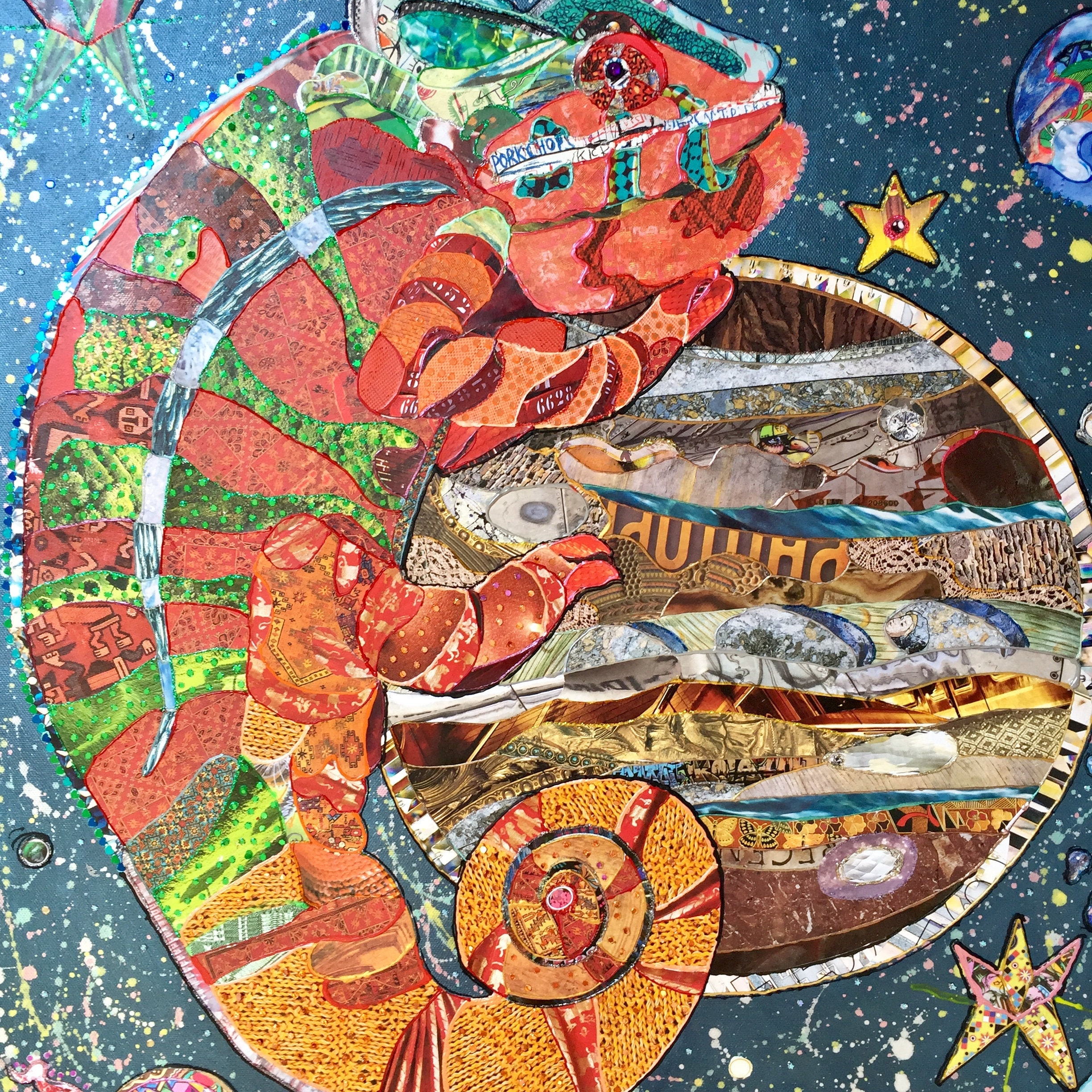 Artwork With Planetes and Stars. Unique Example, Dated and Signed. - Etsy