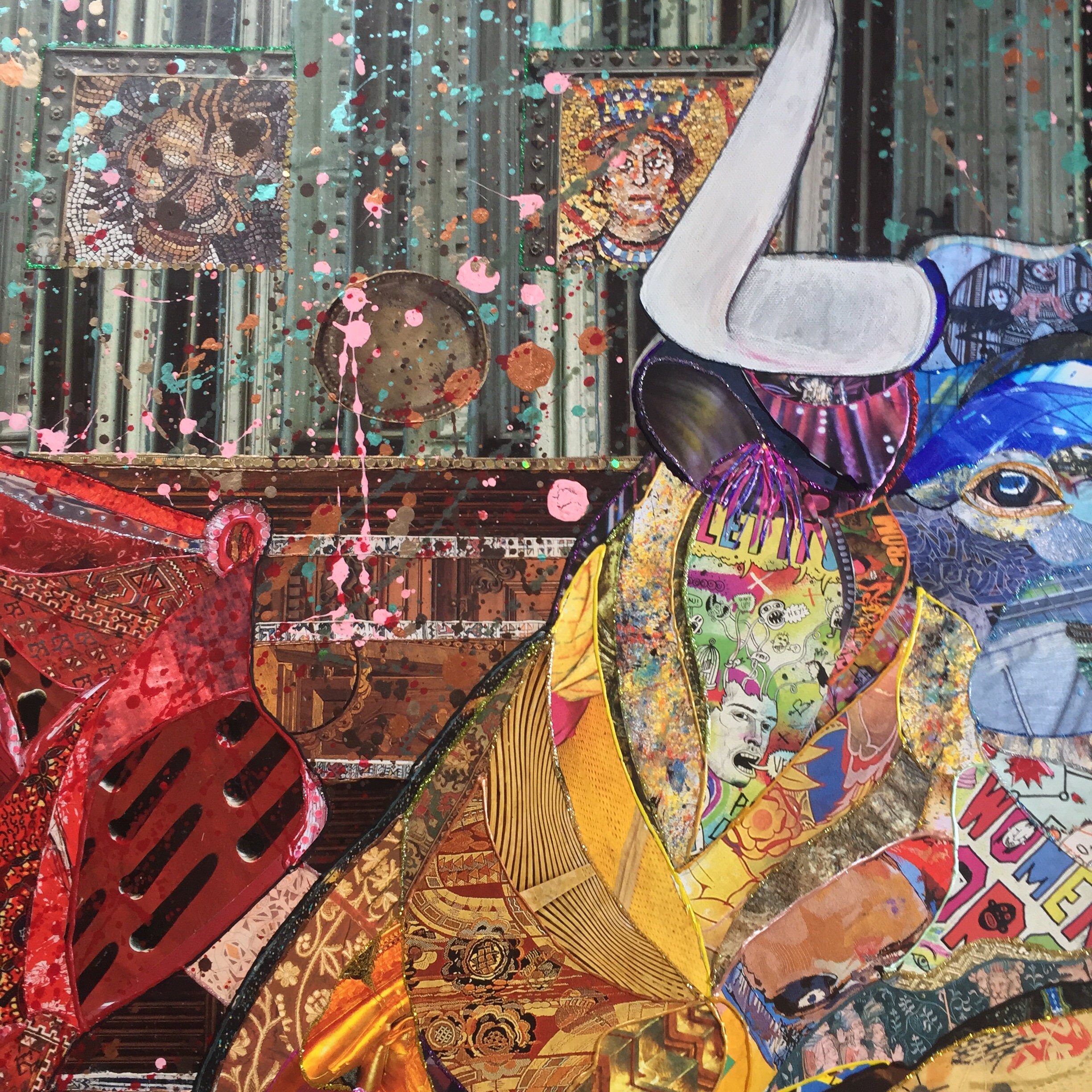 Large Artwork With Bull. Unique Example Not a Reproduction. - Etsy