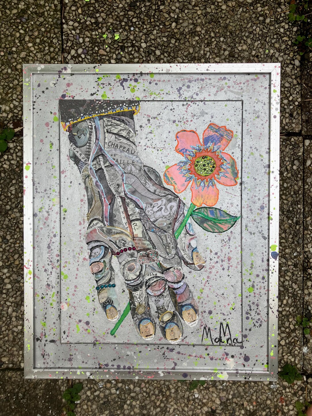 Unique Artwork Made With Recycled Paper. Moderne Street Art - Etsy