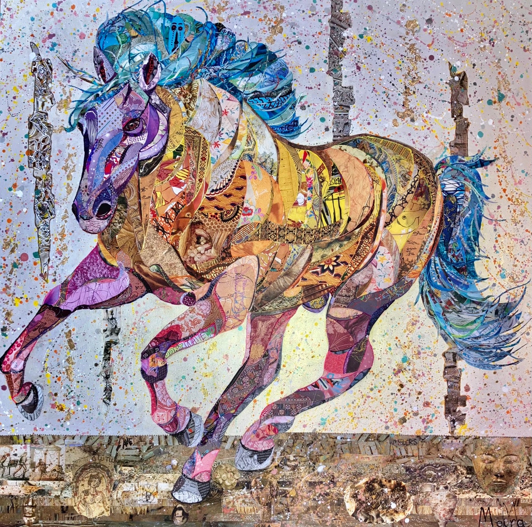 Animal Portrait, " Wild Othello", Large Wall Art With Horse - Etsy
