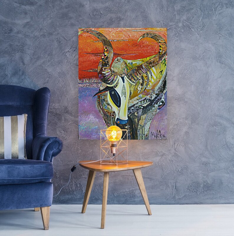 Boris, Original Signed Painting. Modern Painting. Animal Painting - Etsy