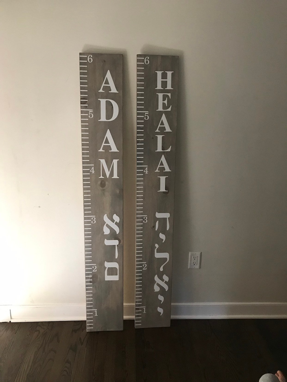 Kids' personalized height Board / growth chart /height | Etsy