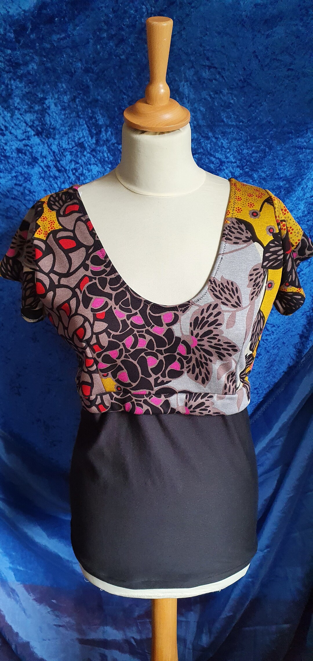 Long Choli Top Bellydance Tribalstyle Flowerpower FCBD Style Short Arm ...