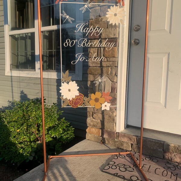 Copper Sign Stand - Etsy