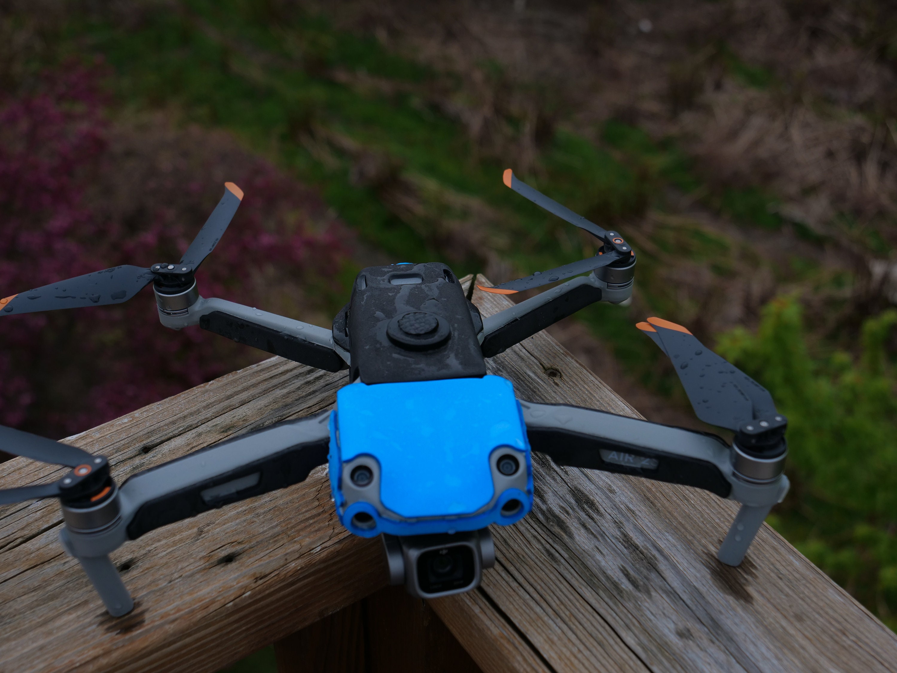 DJI Air 2S Wet Suit : Neon Blue Fly in the Rain - Etsy