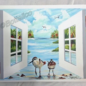 Tropical Ocean River Ocean Views Through Open Windows - Etsy