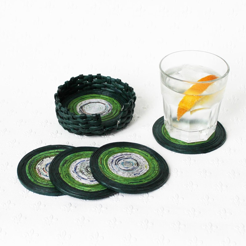 Recycled Magazine Coasters - Etsy