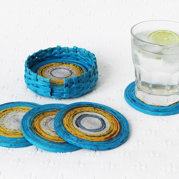 Recycled Magazine Coasters - Etsy