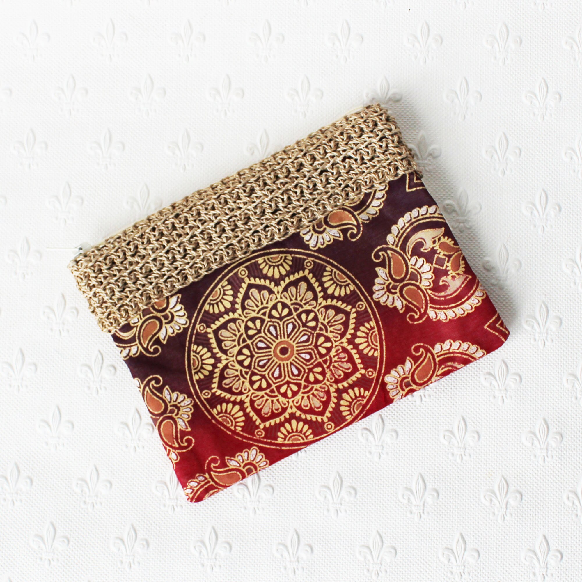 Saree Purse With Banana Plant Fibre Trim - Etsy