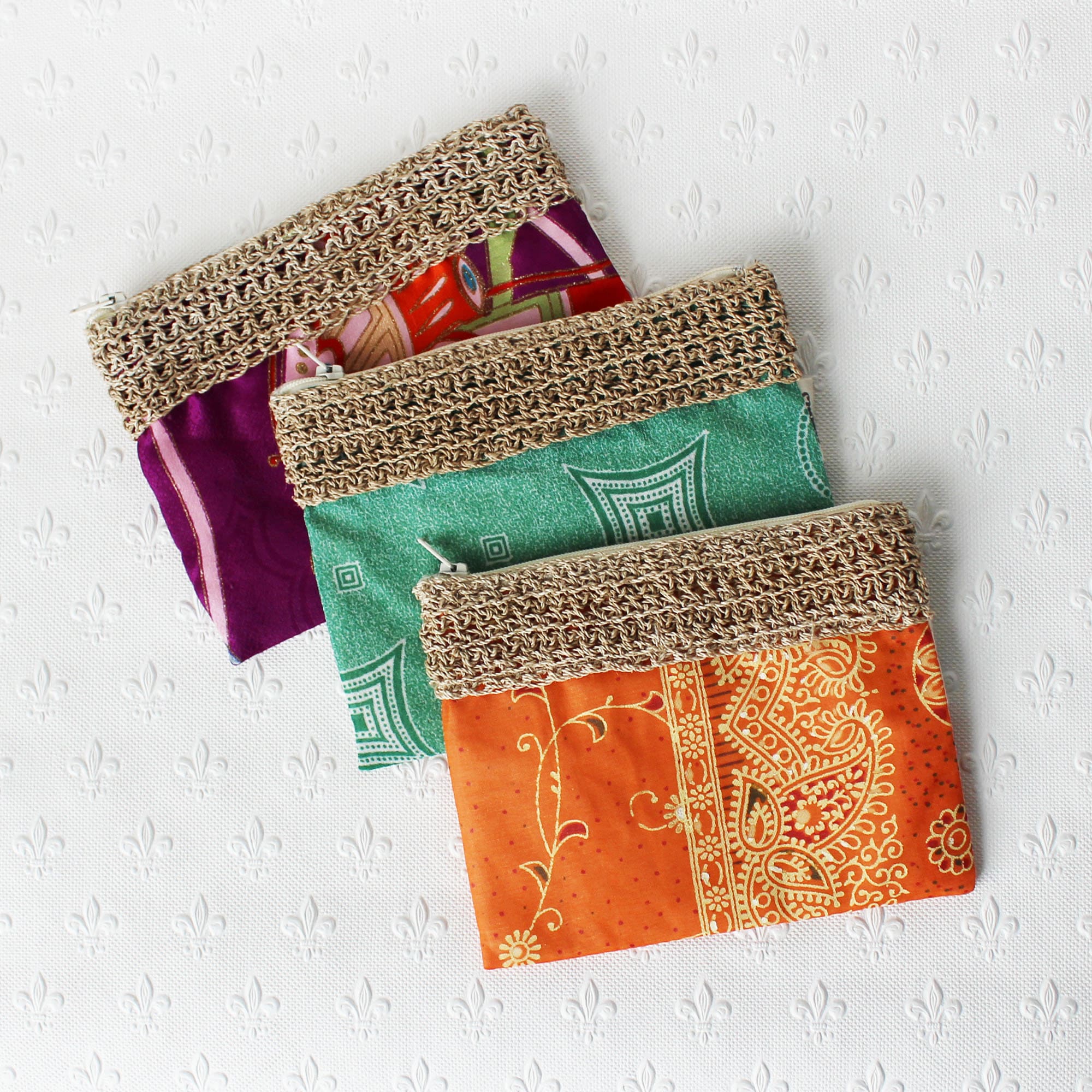 Saree Purse With Banana Plant Fibre Trim - Etsy