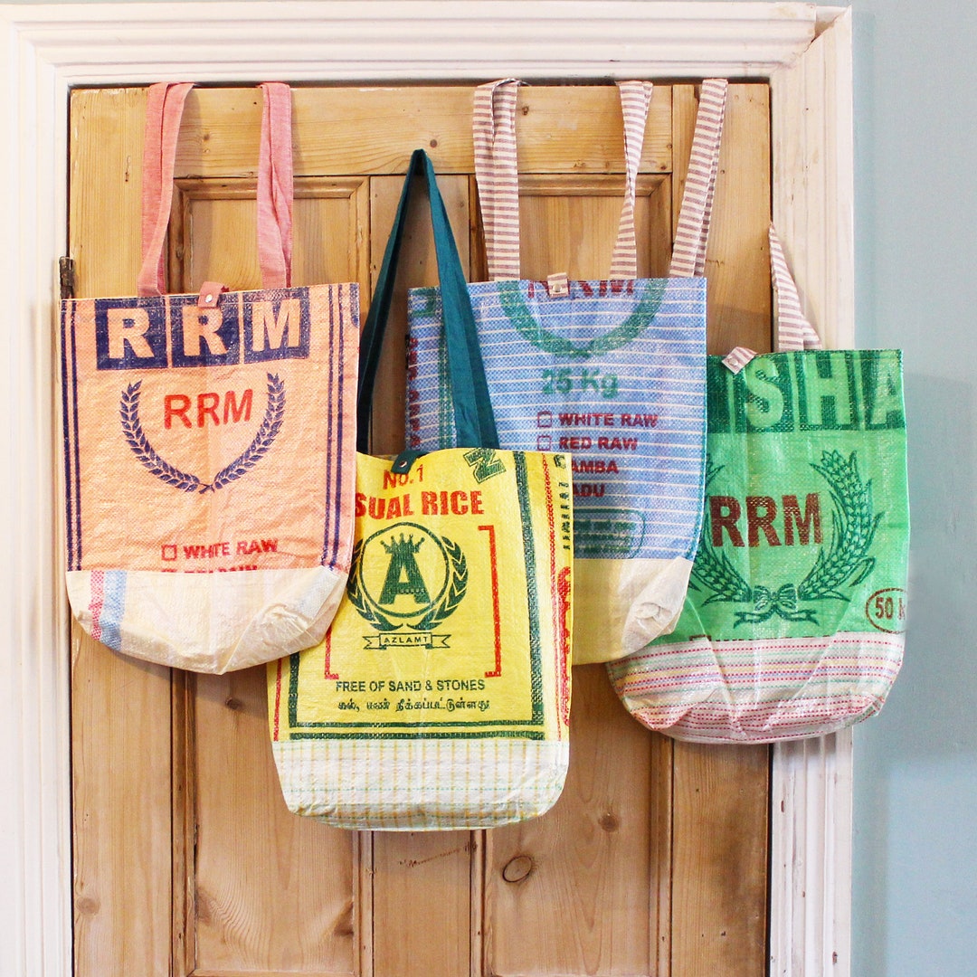 Rice Sack Shopping Bag - 8 Variations - Etsy