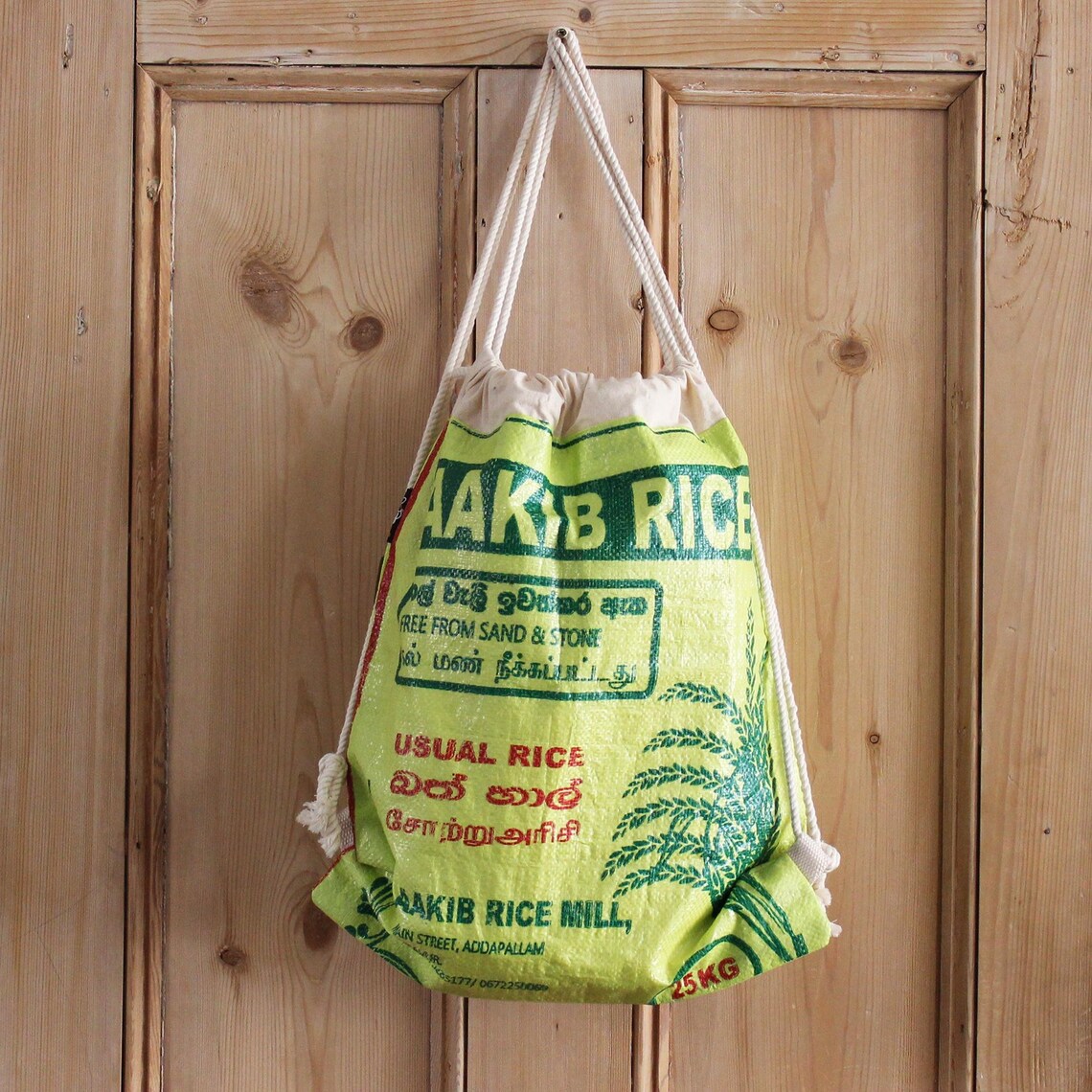Rice Sack Drawstring Backpack - 7 Colours - Etsy