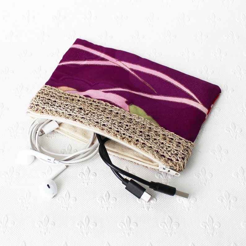 Saree Purse With Banana Plant Fibre Trim - Etsy