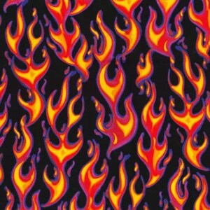 Flames Print Fabrics - Etsy