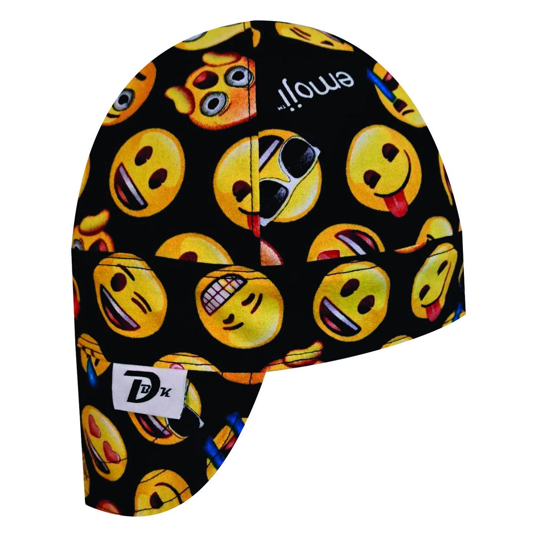 Black Emoticon Welding Cap - Etsy