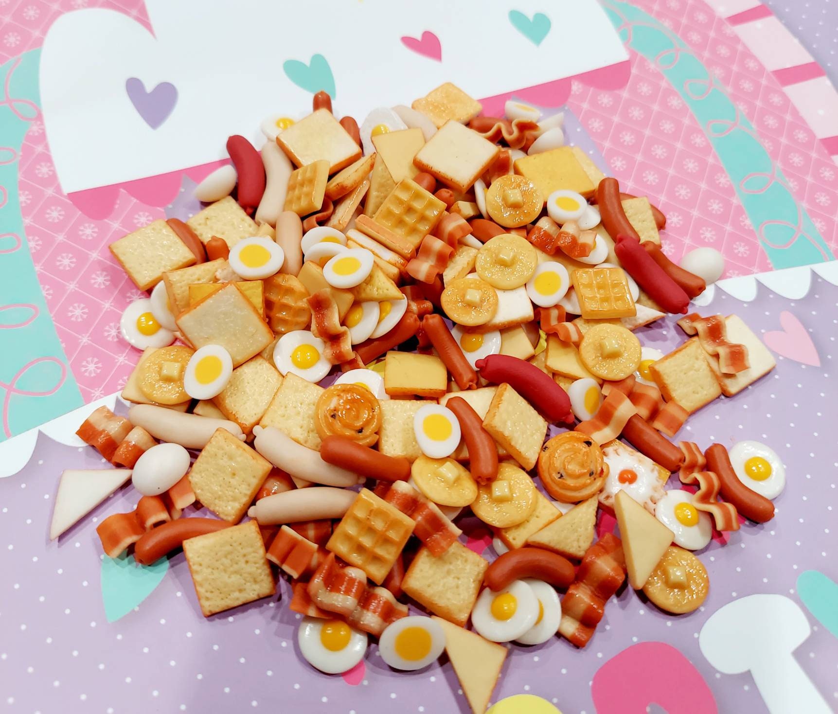 Miniature 8pc Breakfast Food Lot - Etsy
