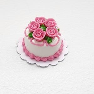 Miniature Dollhouse Bakery Food Cakes Birthday Valentines Anniversary ...