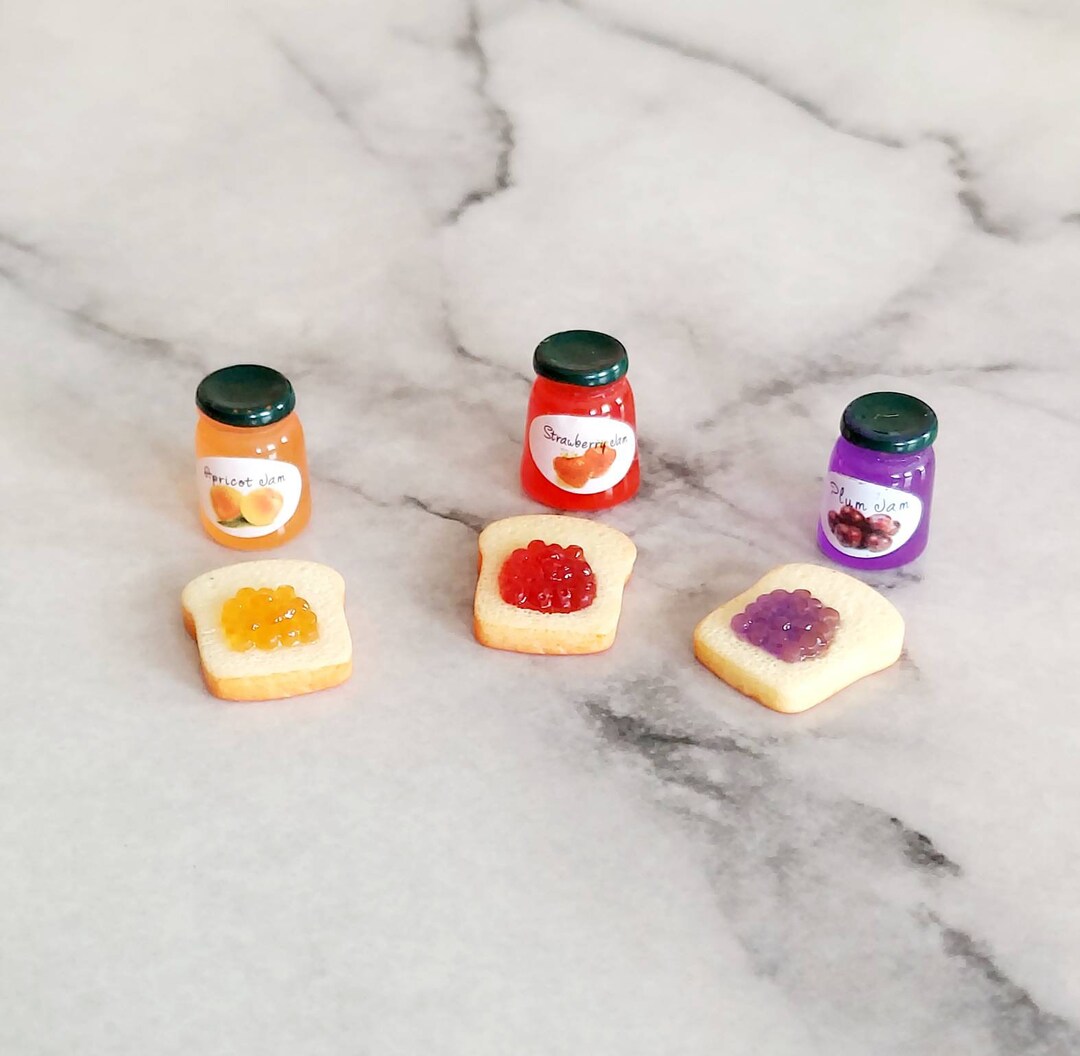 Miniature Jelly Jam & Toast 6pc Set - Etsy