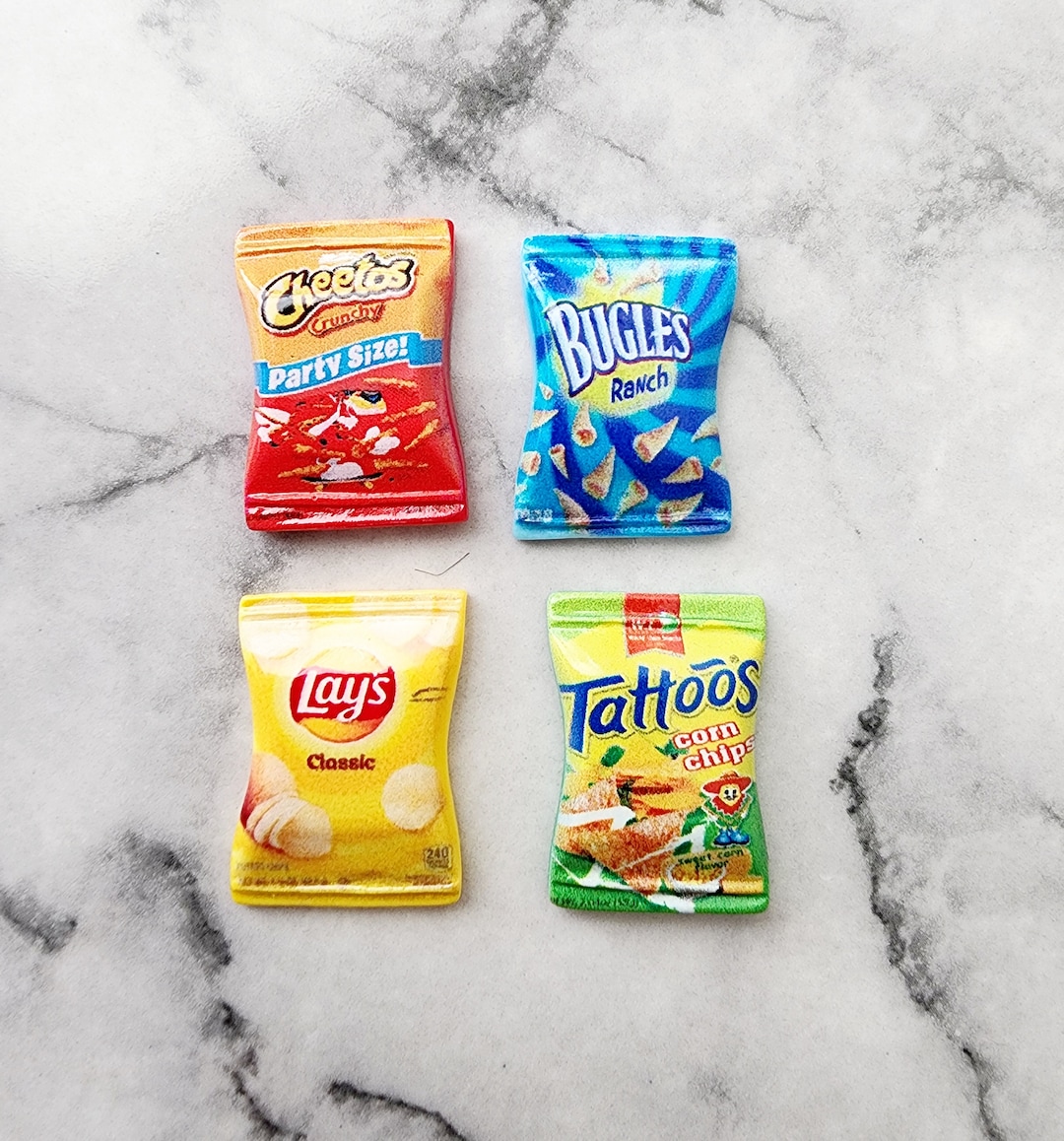 Miniature Dollhouse Snack Food Chips 4pcs - Etsy